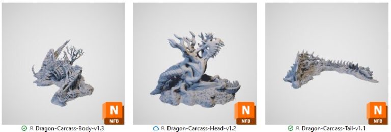 Dragon Carcass - Printable Scenery