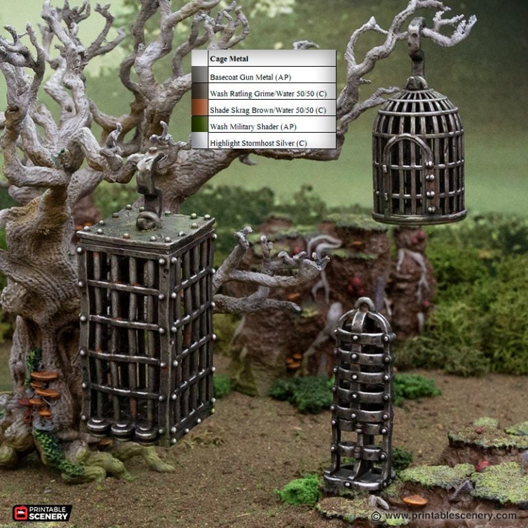 Hanging Cages - Printable Scenery