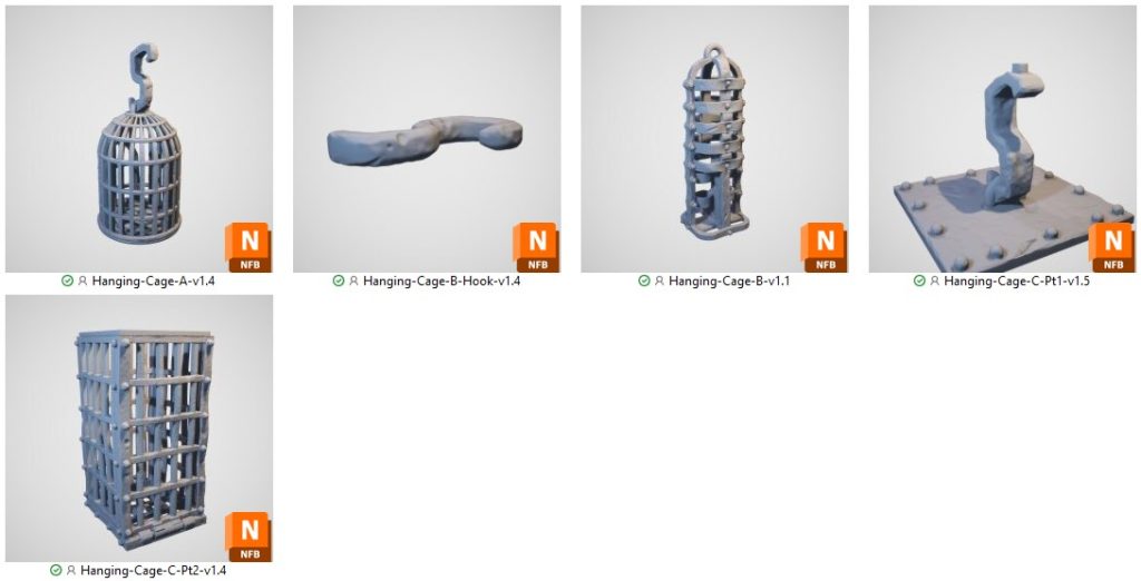 Hanging Cages - Printable Scenery