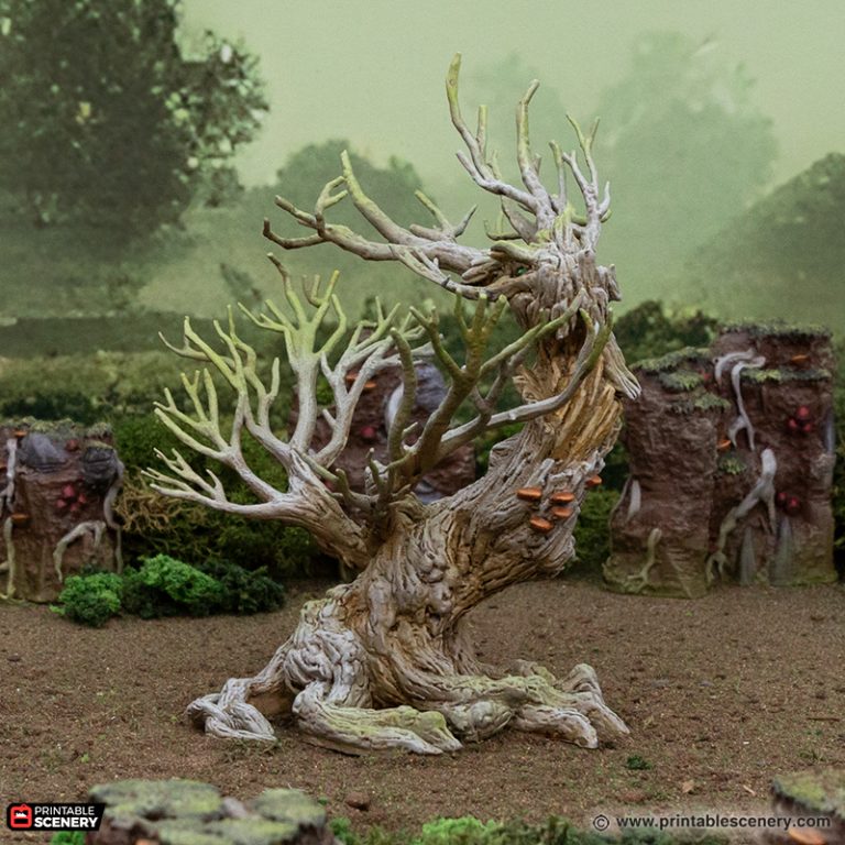 Heartwood Tree Creatures - Printable Scenery