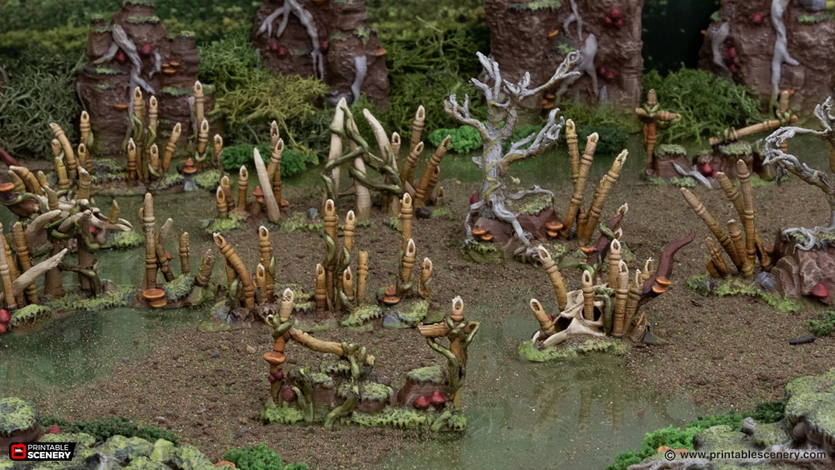 Small Bamboo Scatter - Printable Scenery