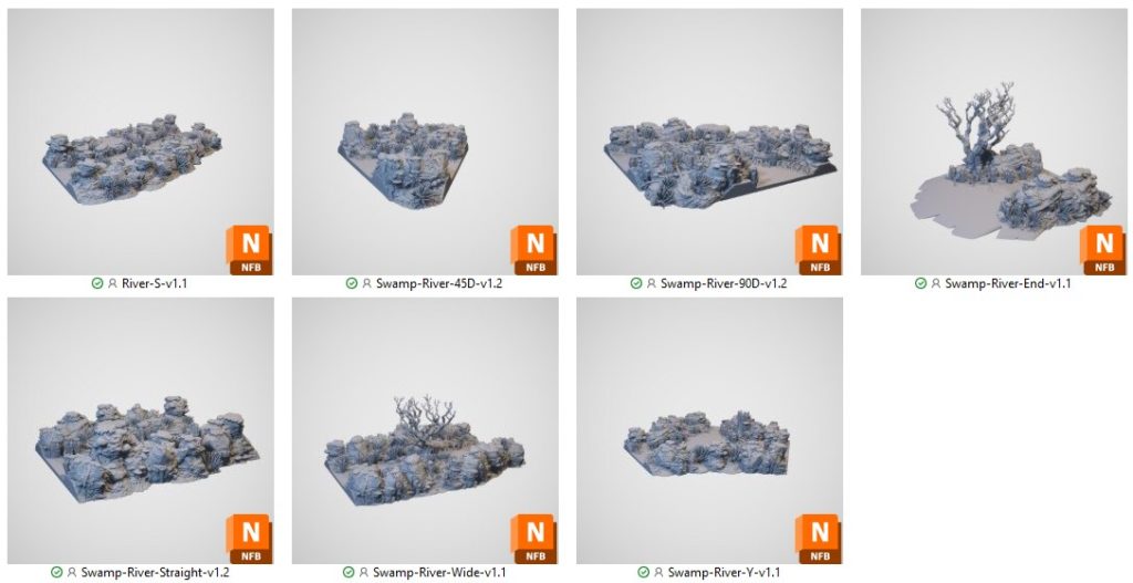 Swamp River - Printable Scenery