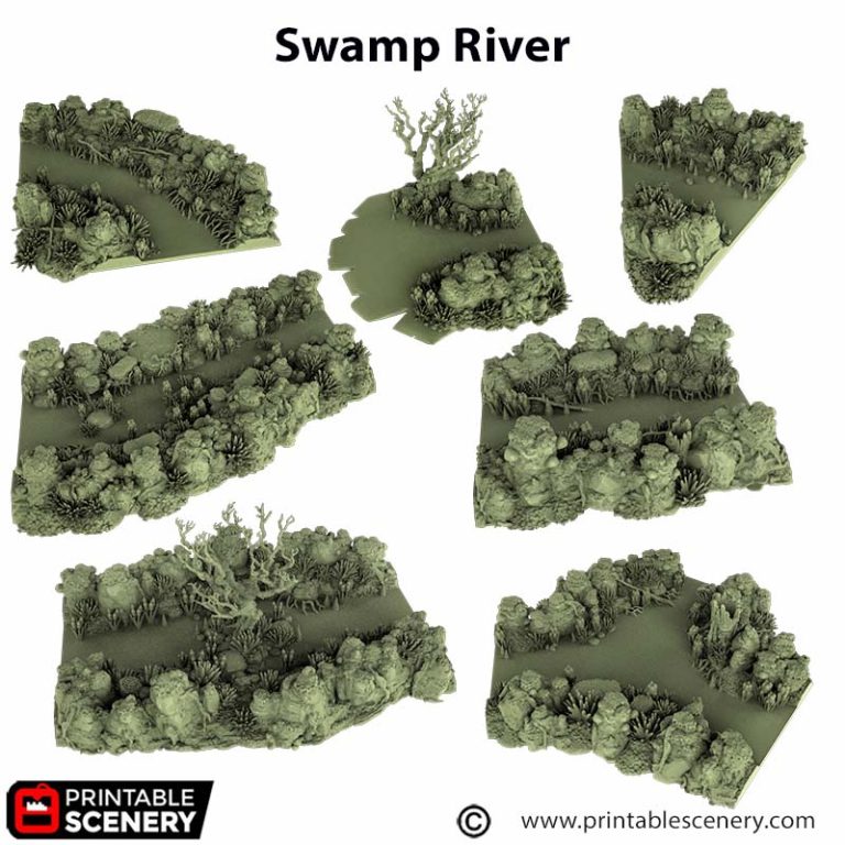 Swamp River - Printable Scenery