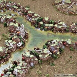Swamp River - Printable Scenery