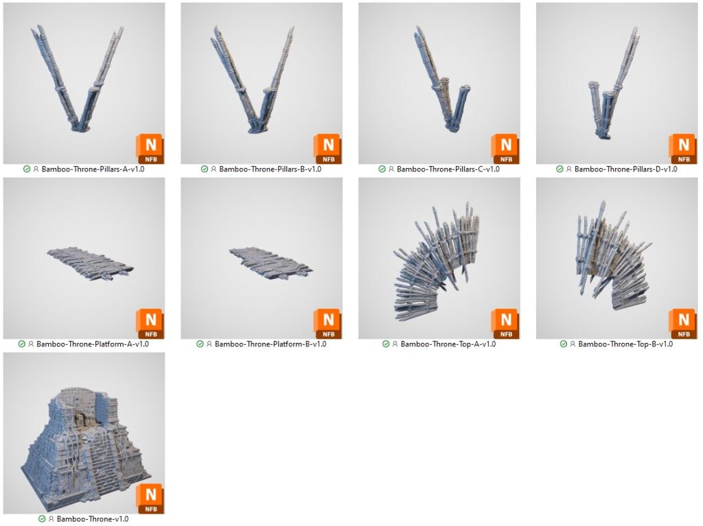 Bamboo Throne - Printable Scenery