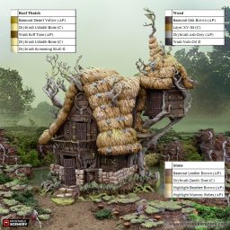 Swamp Wizards Hut - Printable Scenery
