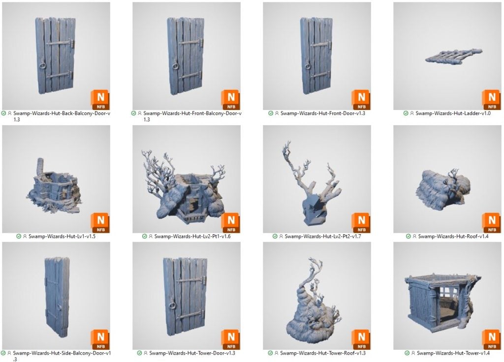 Swamp Wizards Hut - Printable Scenery