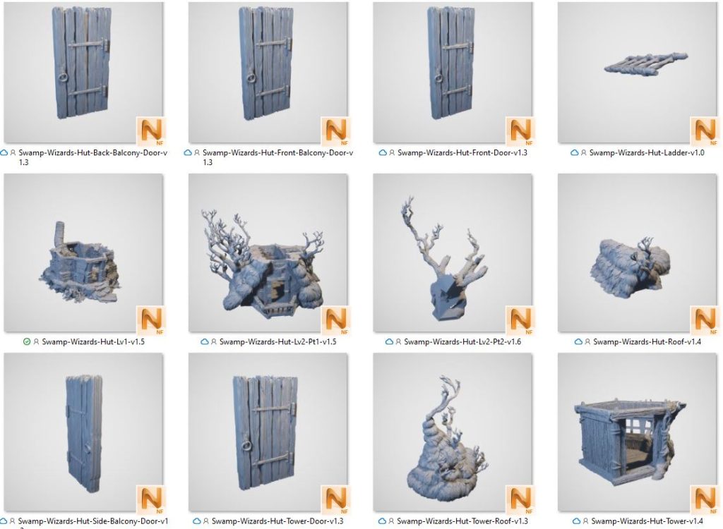 Swamp Wizards Hut - Printable Scenery