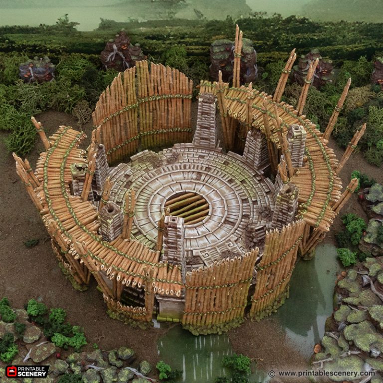 Bamboo Arena - Printable Scenery