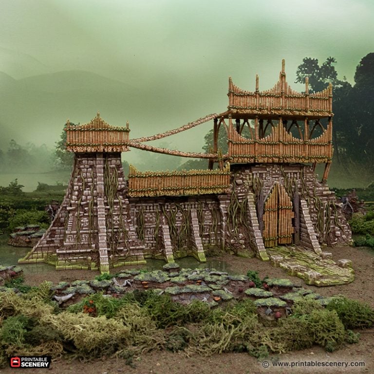 Bamboo Fort Walls - Printable Scenery