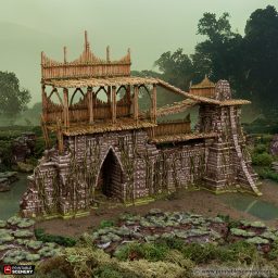 Bamboo Fort Walls - Printable Scenery