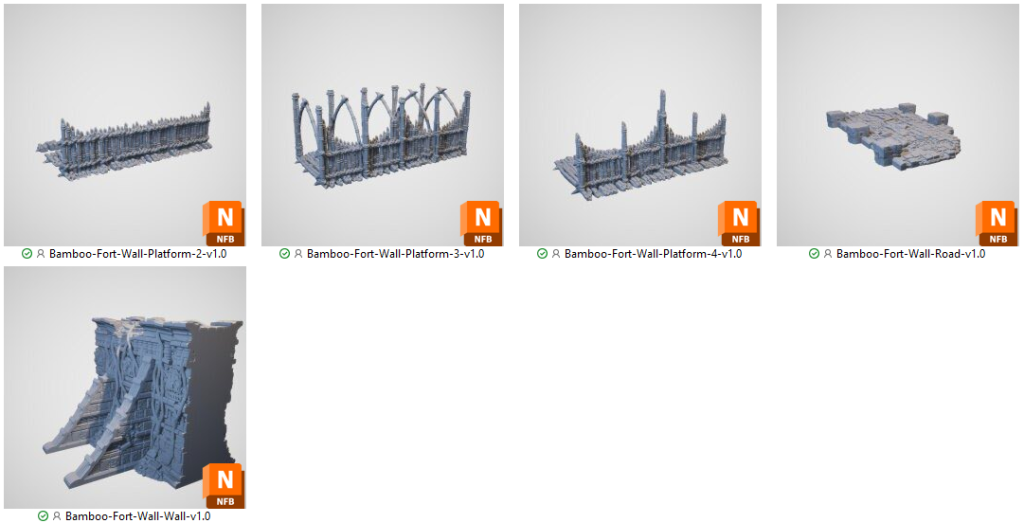 Bamboo Fort Walls - Printable Scenery