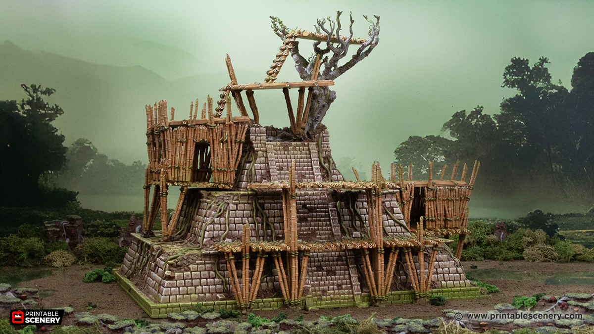 Bamboo Temple - Printable Scenery