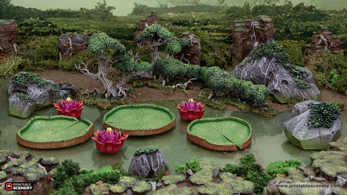 Swamp Scatter - Printable Scenery
