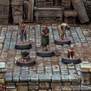 Swamp Dragon Awakes & Prisoners Bundle - Printable Scenery