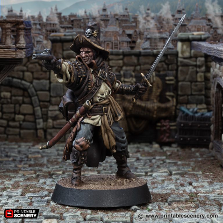 The Pirate Witcher Warband - Printable Scenery