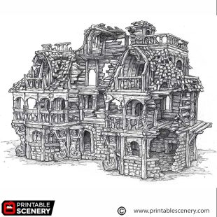 Ruined City Inn - Printable Scenery