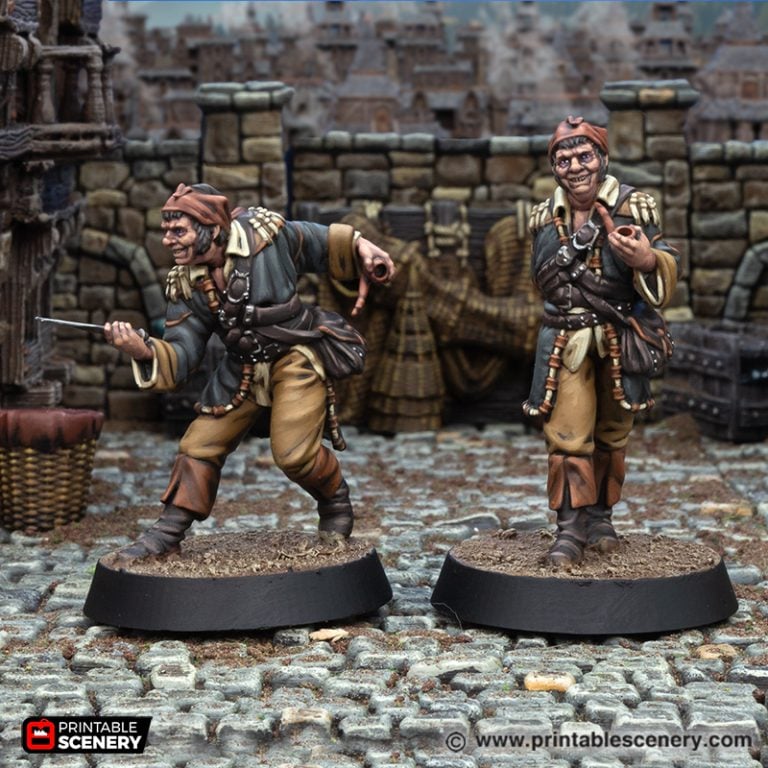 The Pirate Witcher Warband Bundle - Printable Scenery
