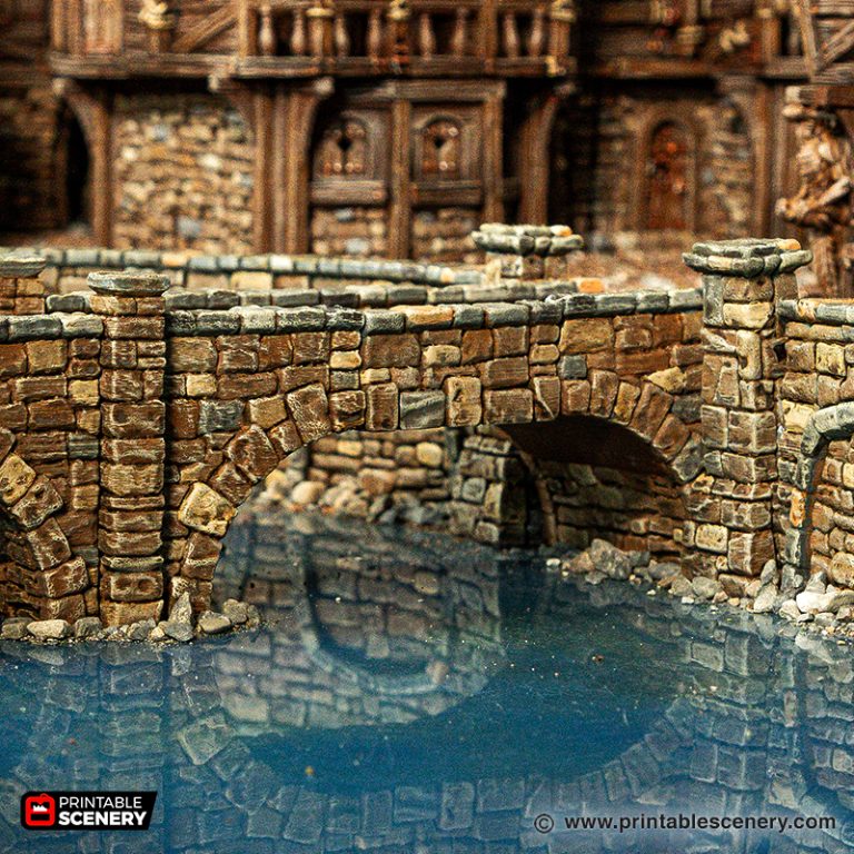Ramshackle OpenLOCK Bridge - Printable Scenery