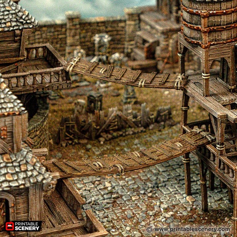 Ramshackle Gangplanks - Printable Scenery