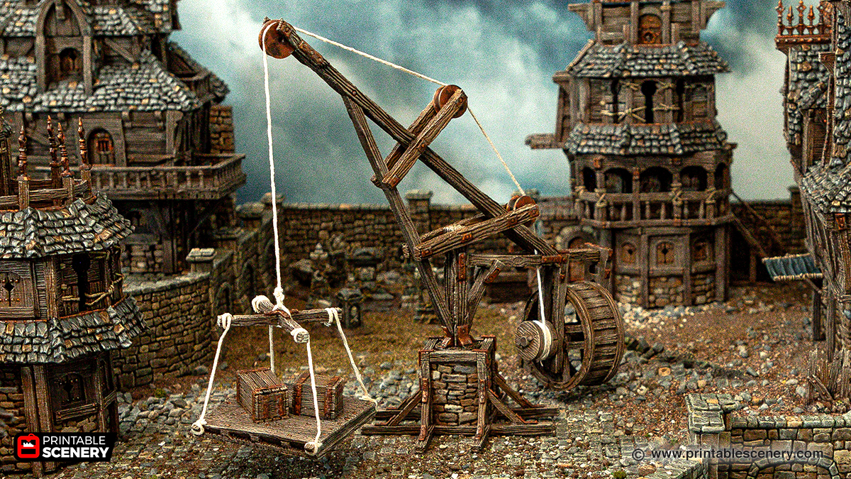 Crane - Printable Scenery