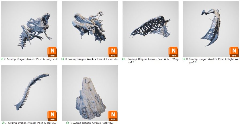 Swamp Dragon Awakes - Printable Scenery