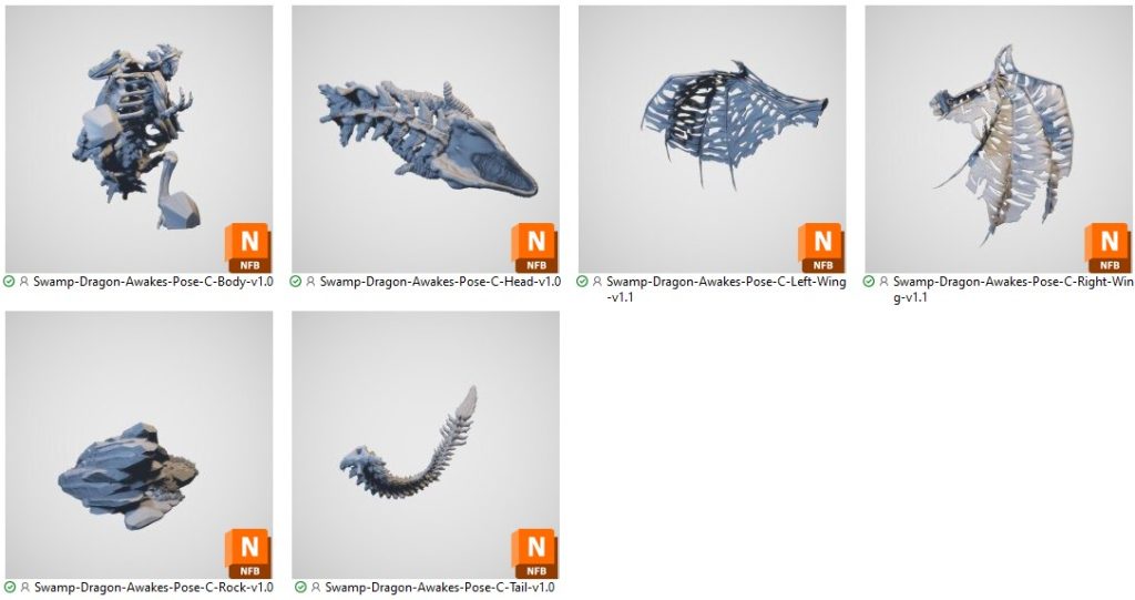 Swamp Dragon Awakes - Printable Scenery