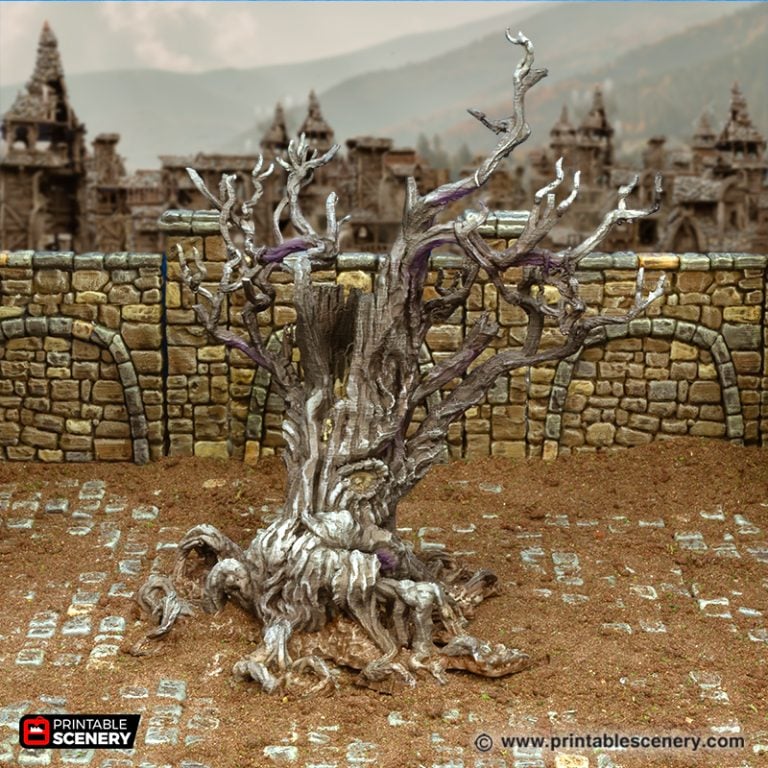 Blasted Tree - Printable Scenery