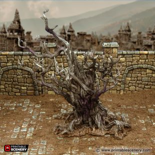 Blasted Tree - Printable Scenery