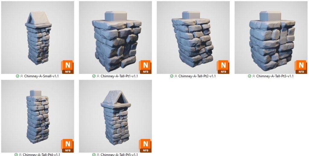 Chimney Options - Printable Scenery