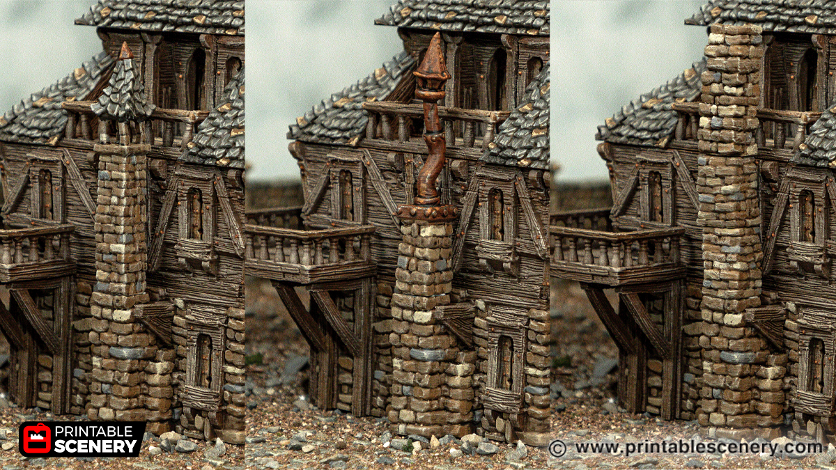 Chimney Options - Printable Scenery