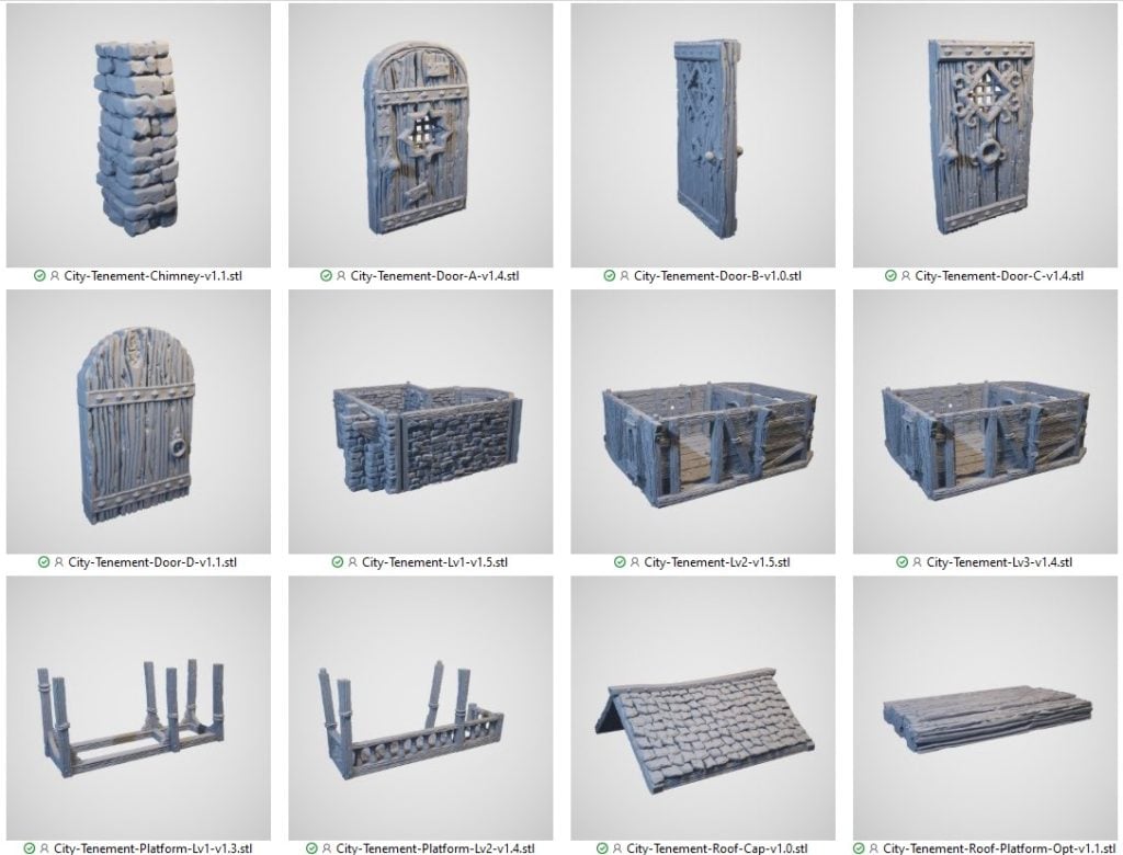 City Tenement - Printable Scenery