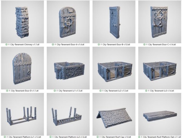 City Tenement - Printable Scenery