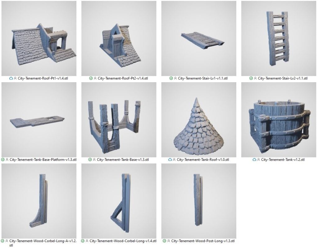 City Tenement - Printable Scenery