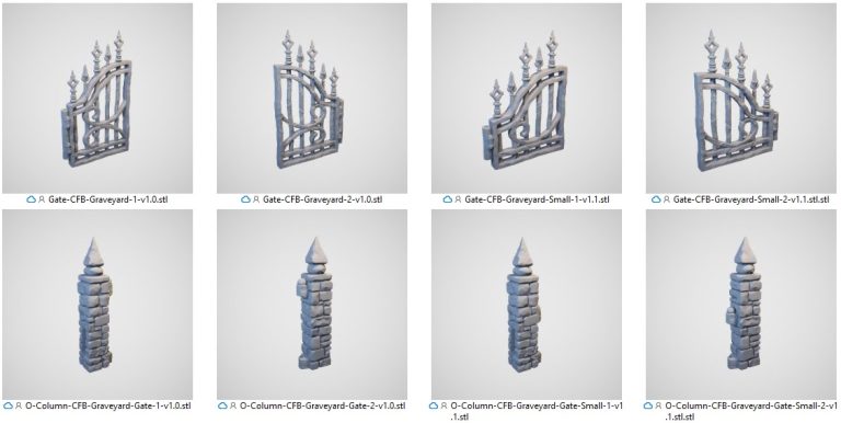 OpenLOCK Graveyard - Printable Scenery