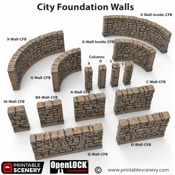 City Foundations Model Release - Printable Scenery