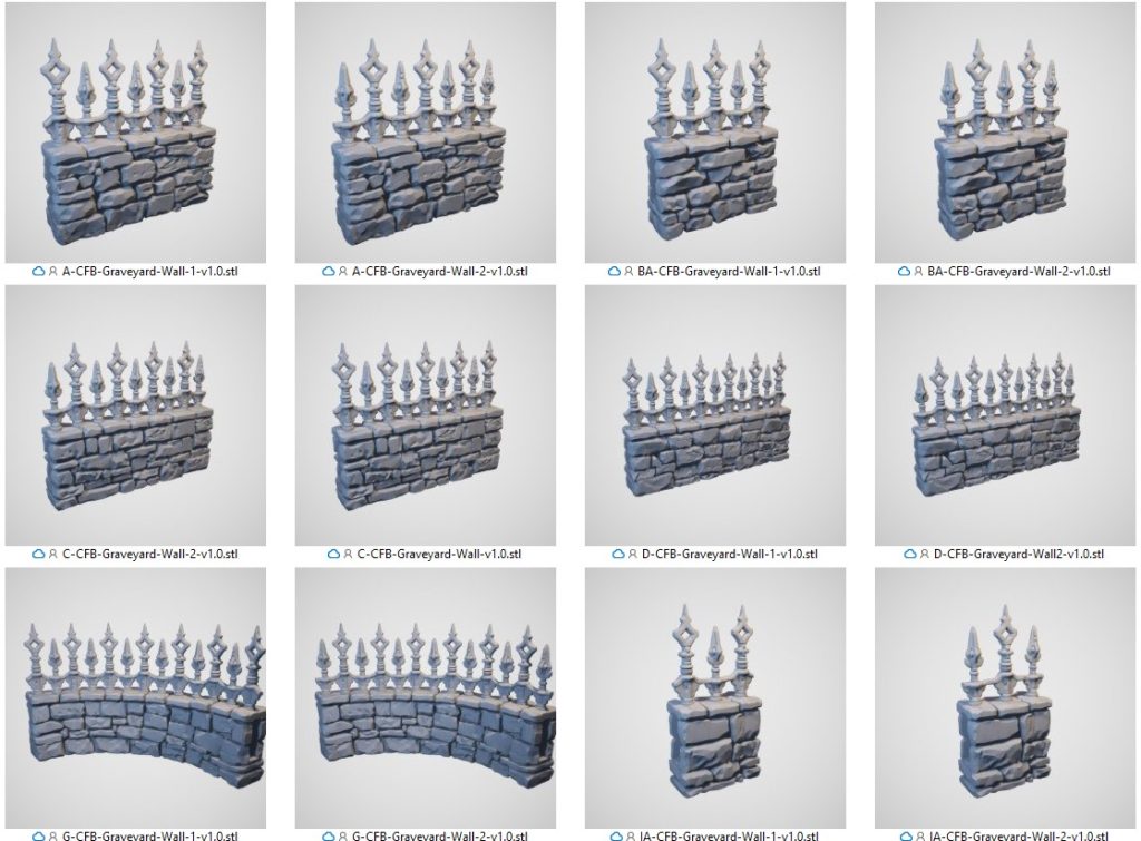 OpenLOCK Graveyard - Printable Scenery