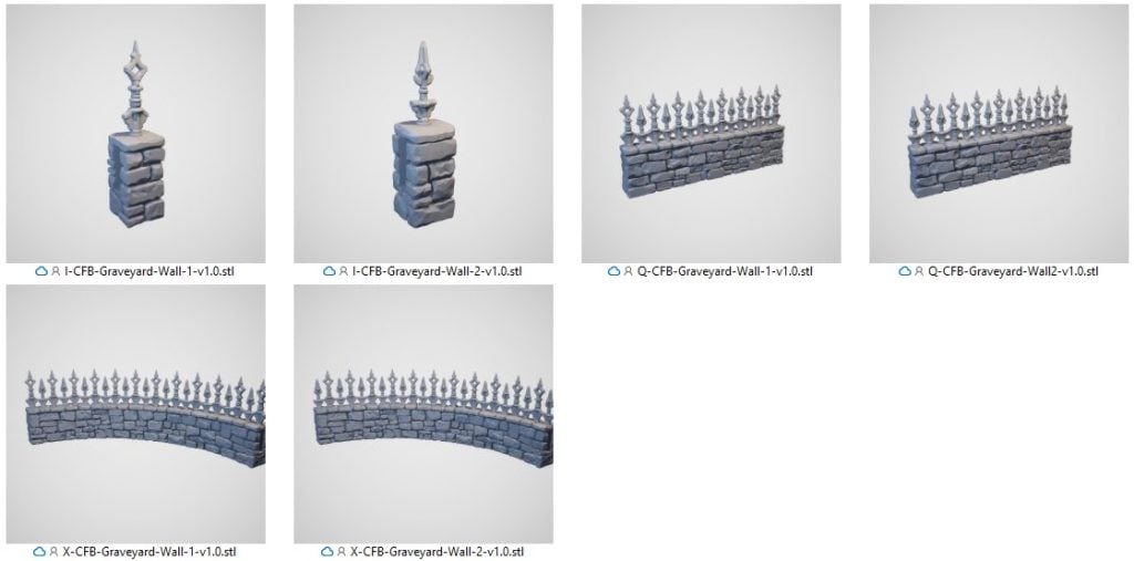 OpenLOCK Graveyard - Printable Scenery