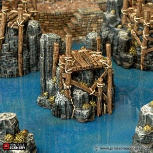 Ramshackle Rocks - Printable Scenery