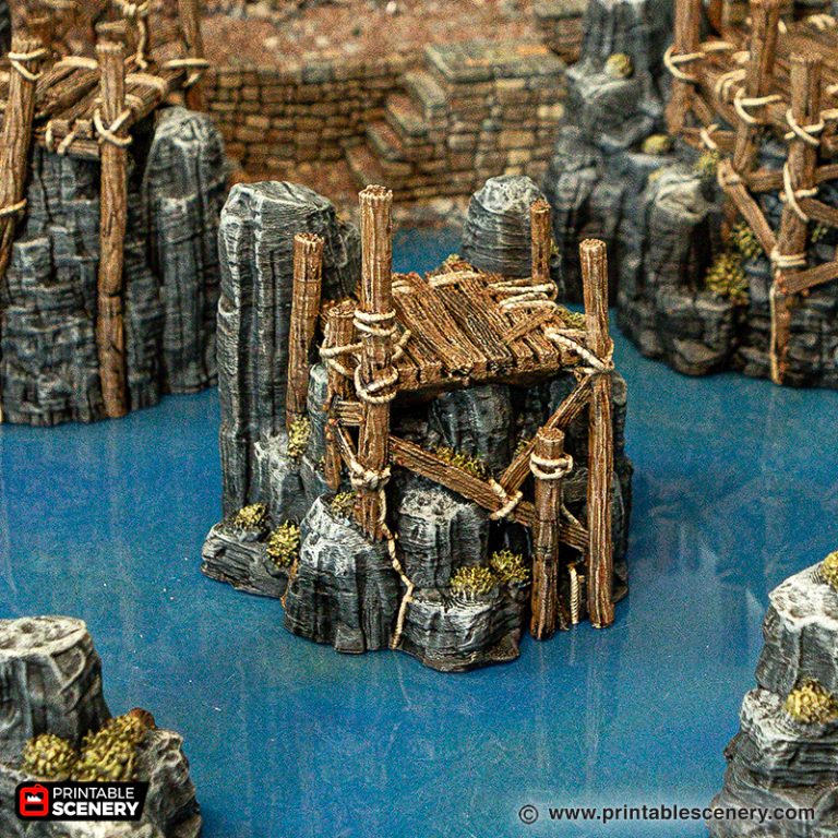 Ramshackle Rocks - Printable Scenery
