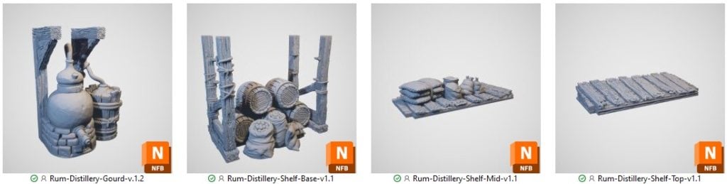 Rum Distillery - Printable Scenery