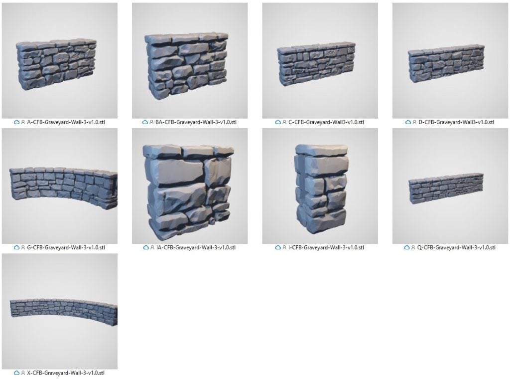 OpenLOCK Graveyard - Printable Scenery