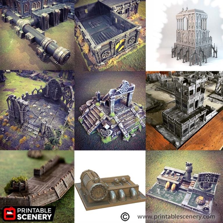 APOC WW2 Ruins - Printable Scenery