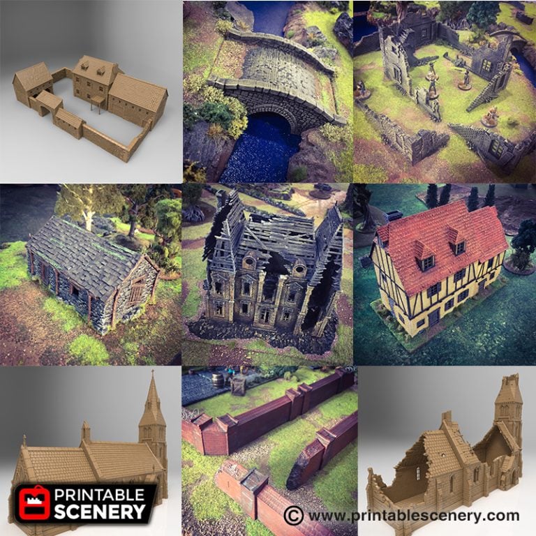 Time Warp Europe - Printable Scenery