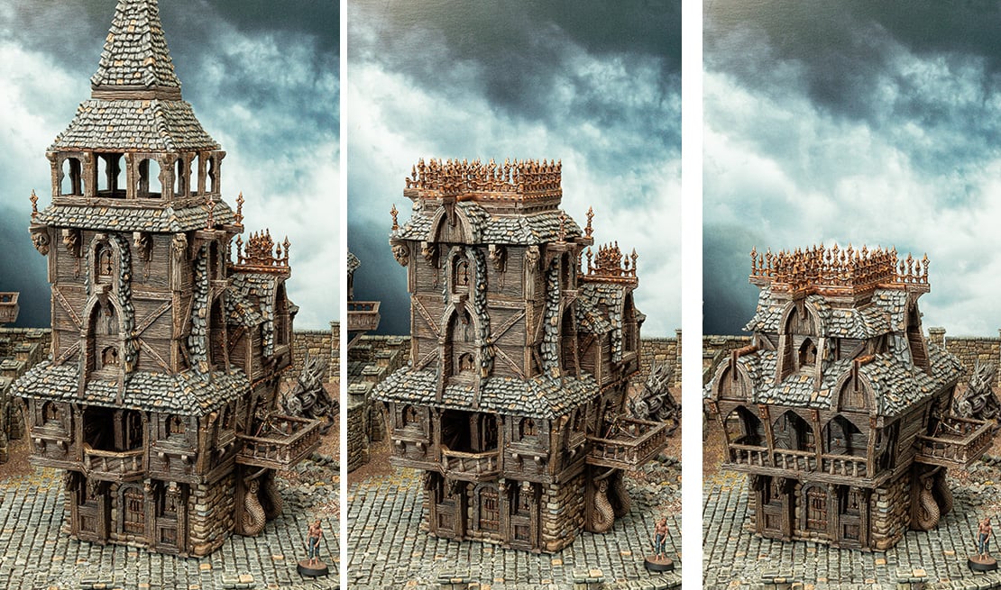 Cities of Ramshackle & Ruin - Printable Scenery