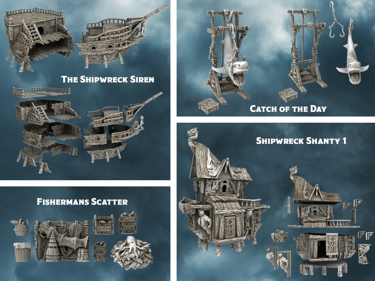 Cities of Ramshackle & Ruin - Printable Scenery