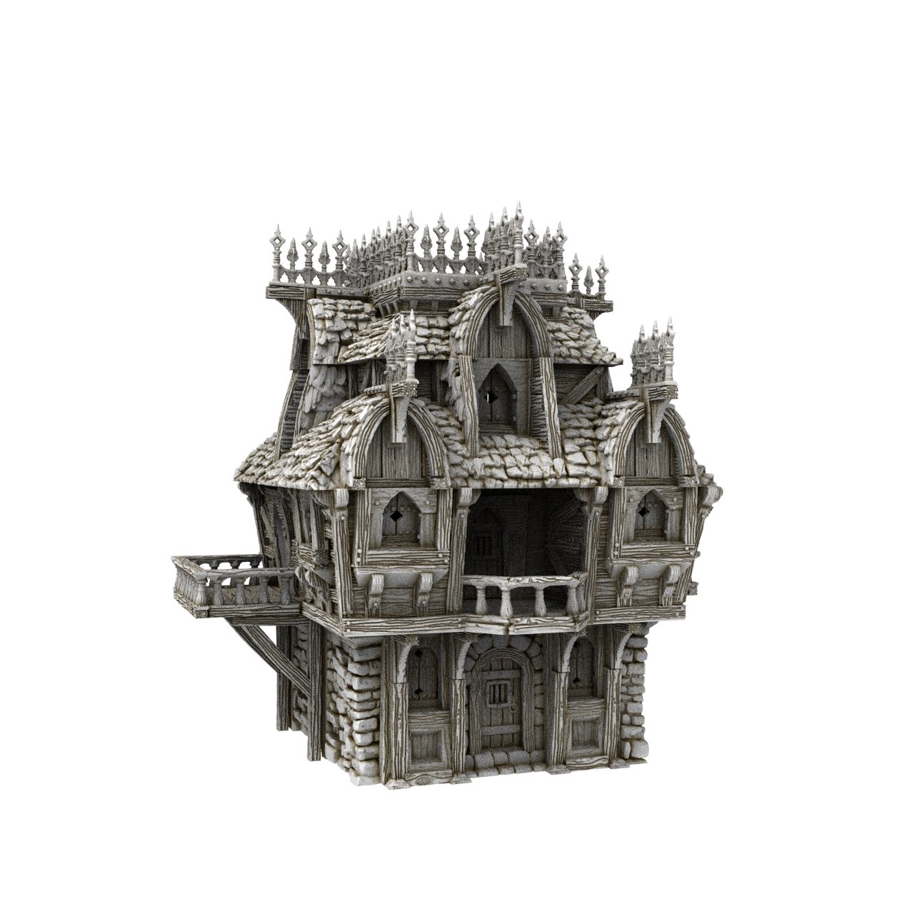 Swap levels on your Cities of Ramshackle Buildings - Printable Scenery