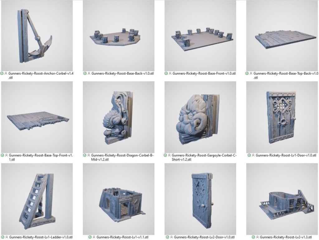 The Gunners Rickety Roost - Printable Scenery