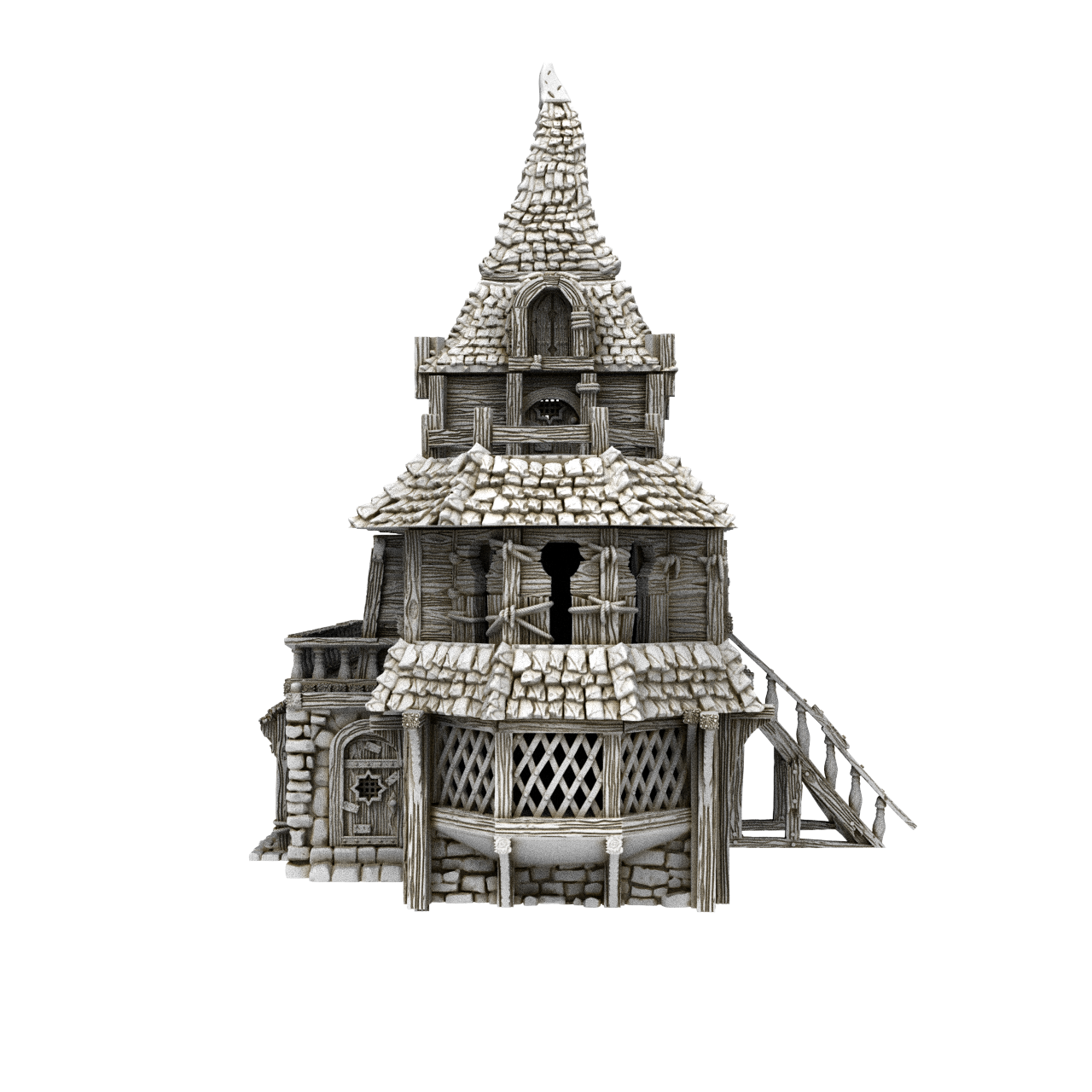 Swap levels on your Cities of Ramshackle Buildings - Printable Scenery