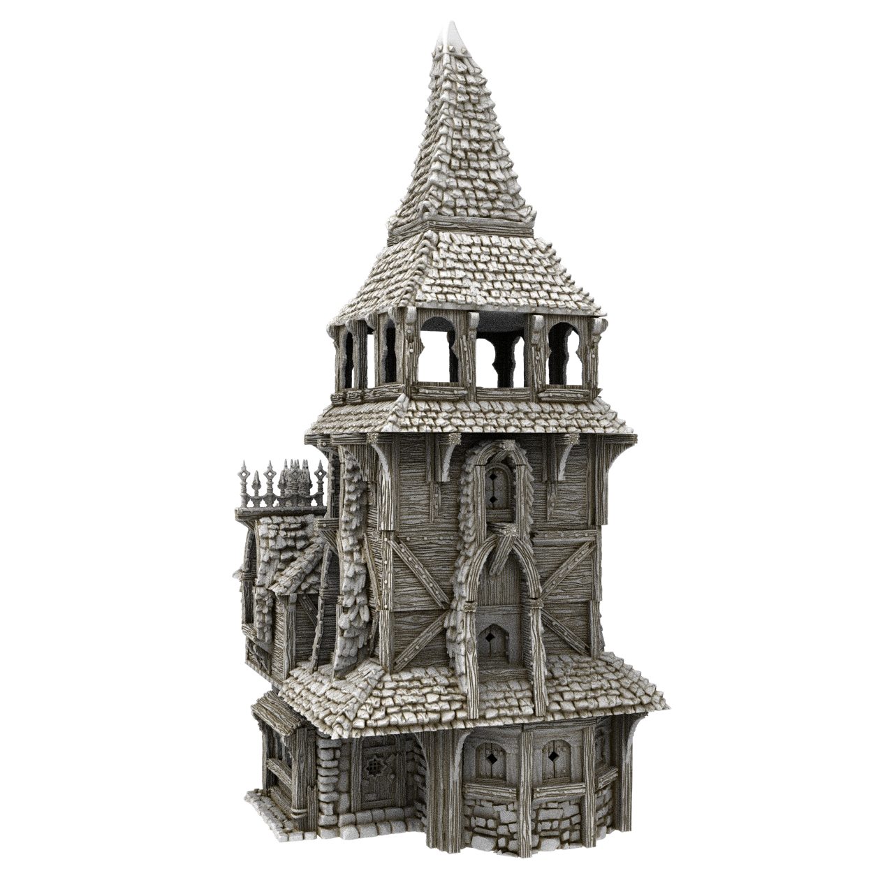 Swap levels on your Cities of Ramshackle Buildings - Printable Scenery